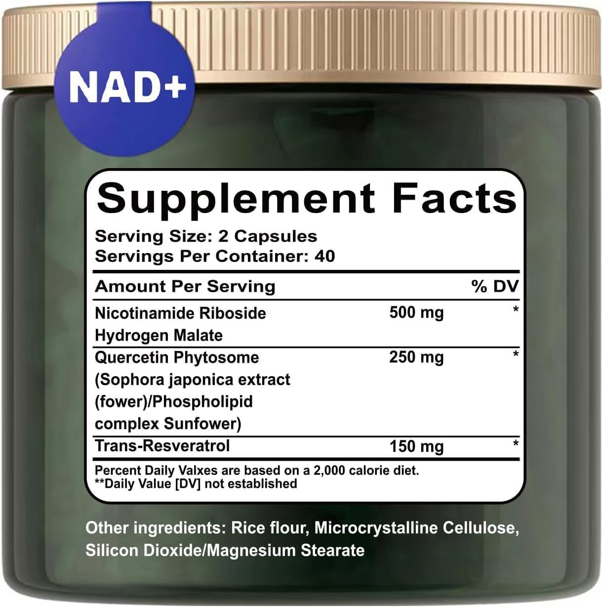 Mua NAD+ Supplement - Liposomal Nicotinamide Riboside, Resveratrol, Quercetin, NAD Nicotinamide ...