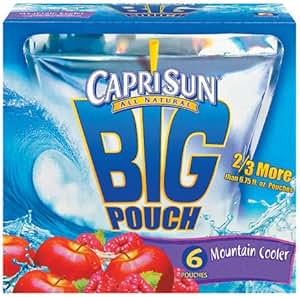 Amazon.com : Capri Sun Big Pouch - Mountain Cooler, 6 Pack Of 11.25 fl ...