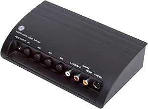 Amazon.com: GE 4-Way RCA Switch AV Splitter Switch, for Connecting 4 ...
