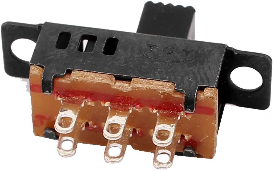Sourcingmap 5Pcs 3 Position 6P DPDT Micro Miniature PCB Slide Switch Latching Toggle Switch ...