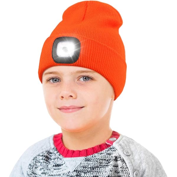 Rechargeable Led Light Knit Hat Ocatoma Gifts For Kids Boys Girls ...