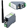 Amazon.com: RS485 to W-i-F-i/Ethernet Module Rail-Mount Serial Server Modbus MQTT Gateway, Allow ...