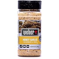 Amazon.com : Weber Honey Garlic Seasoning & Rub (8.75 Ounce) : Grocery & Gourmet Food