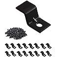Amazon.com: Table Top Fasteners, Z Clips for Table Tops 20 Packs (Black ...