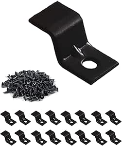 Amazon.com: Table Top Fasteners, Z Clips for Table Tops 20 Packs (Black ...