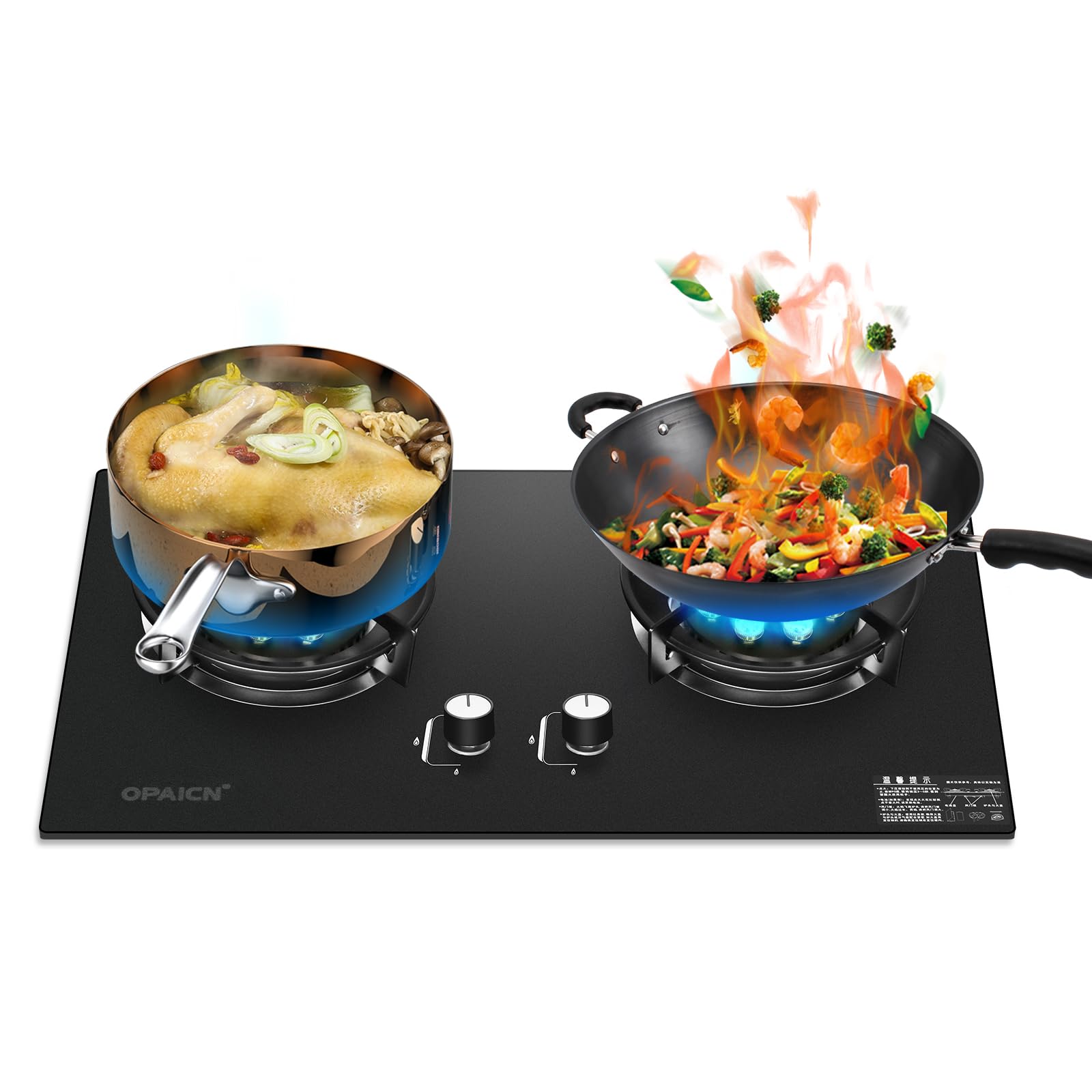 Oubit Double Burner Gas Stove, 8200W Portable Gas Stove for Cooking ...