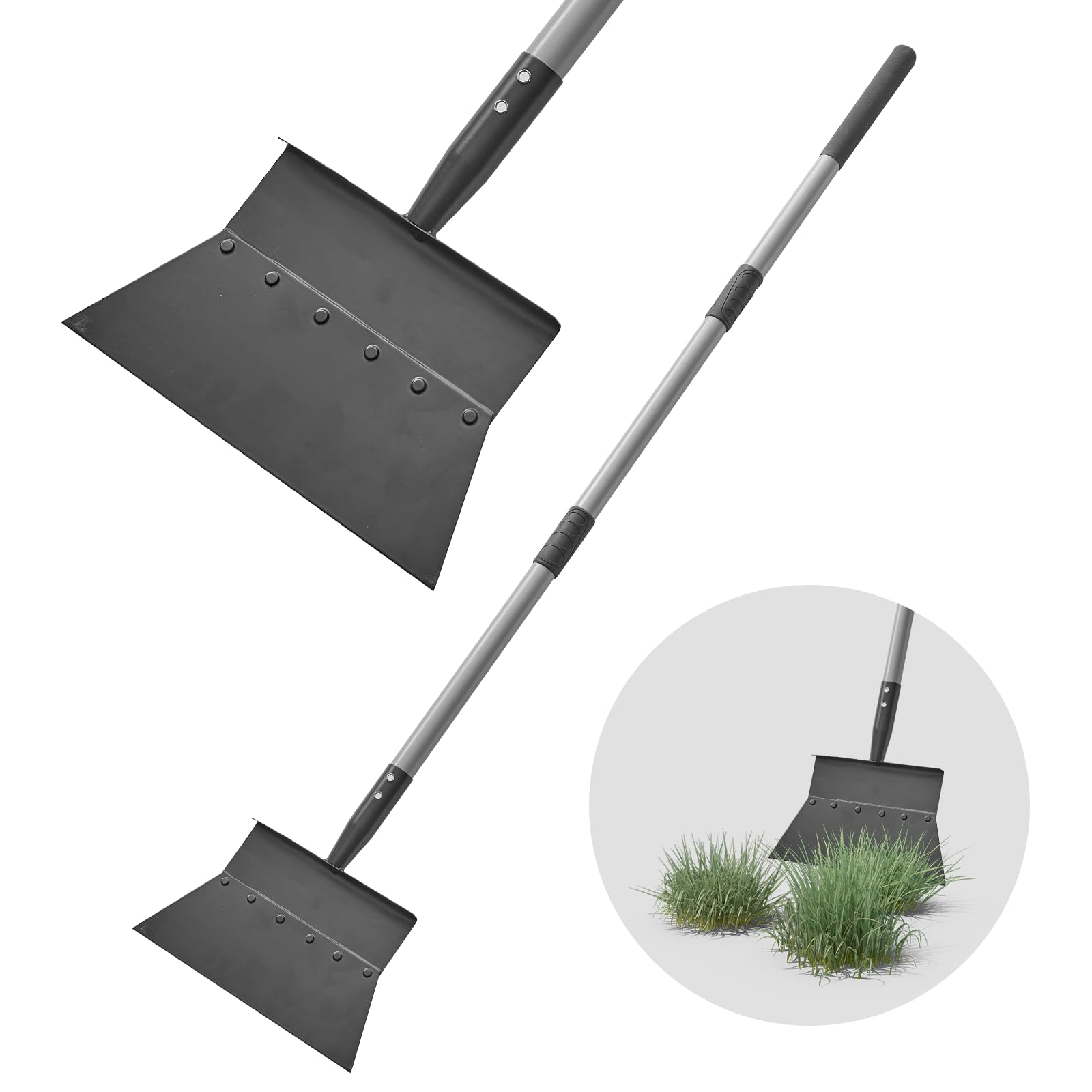 Garden Cleaning Shovel Snow Shovel Ice Scraper 54 inch Adjustable ...