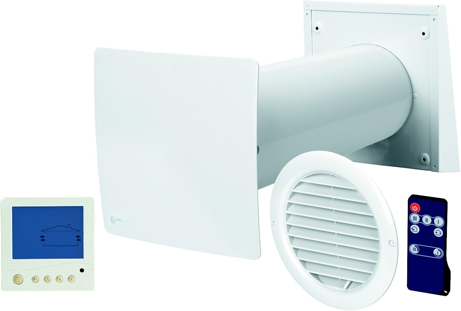 TwinFresh Easy Digital Living Room Ventilation System Including Digital ...