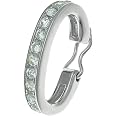 Amazon.com: Dreambell Rhodium on 925 Sterling Silver Cz Crystal ...
