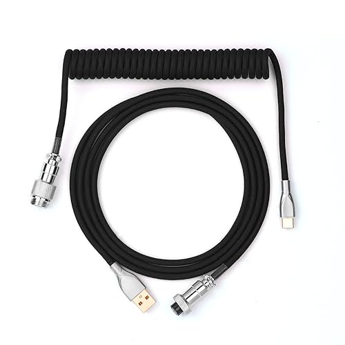 EPOMAKER Mix 1.8m Coiled Keyboard Cable, USB C to USB A TPU Cable for ...