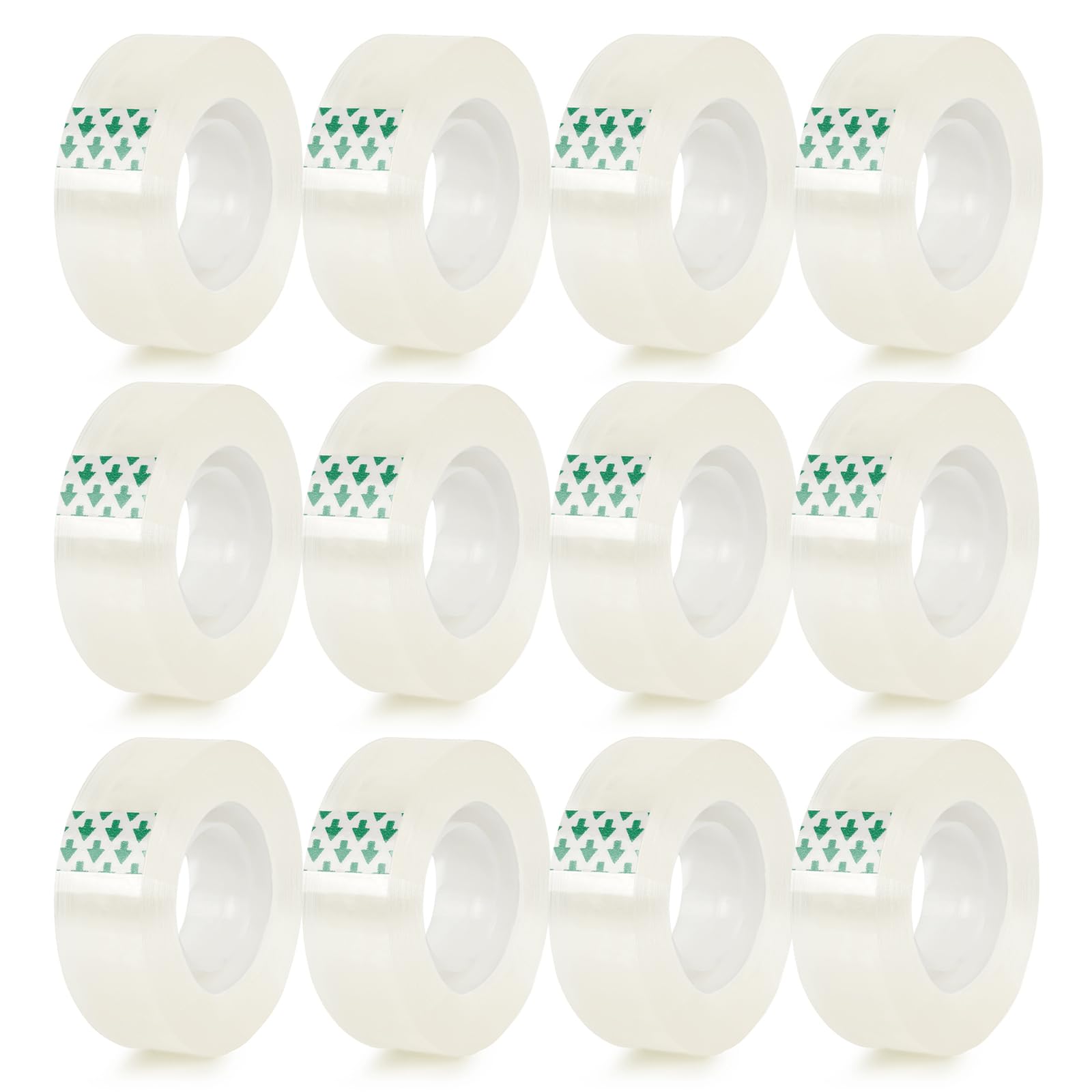 BODFPPC 10 Rolls Clear Tape, Transparent Tape Refills, Gift Wrap Tape 3 ...