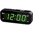 Amazon.com: SUPLEDCK Small Digital Alarm Clock with Temperature Display ...