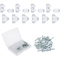 10 Pack False Front Cabinet Clips, with Screws Acrylic False Front ...
