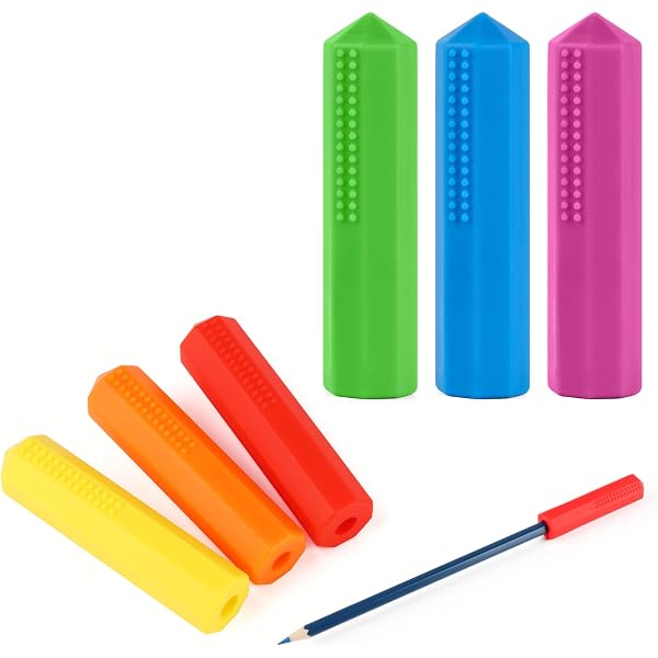 Calming Chewable Pen Toppers For Kids Chewy Pencil Toppers For Kids - 3 ...