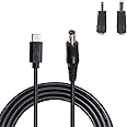 Amazon.com: KUNCAN USB-C to DC 12V Power Cable - 12 Volt USB-PD to DC 5 ...