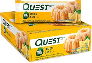 Amazon.com: Quest Nutrition Protein Bar, Lemon Cake, 12 Count : Health ...
