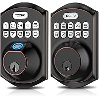 Keyless Entry Door Lock - TEEHO Electronic Keypad Deadbolt with Keypads ...