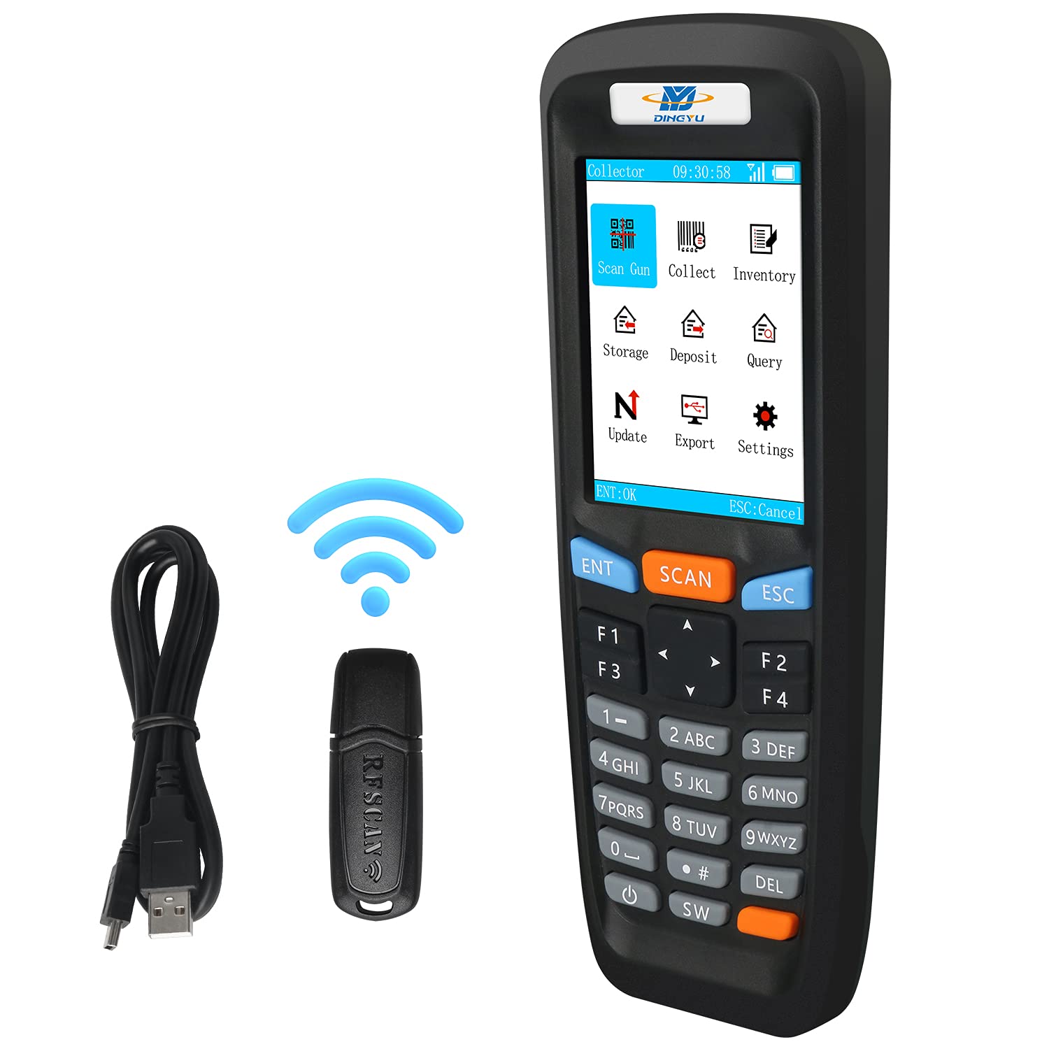 Mua DINGYU Barcode Scanner Wireless 1D Data Collector Portable ...