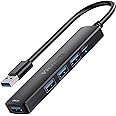 Amazon.com: 5-Port Powred USB 3.0 Hub, USB Extender Splitter with 5V USB-C Power/Data Port ...