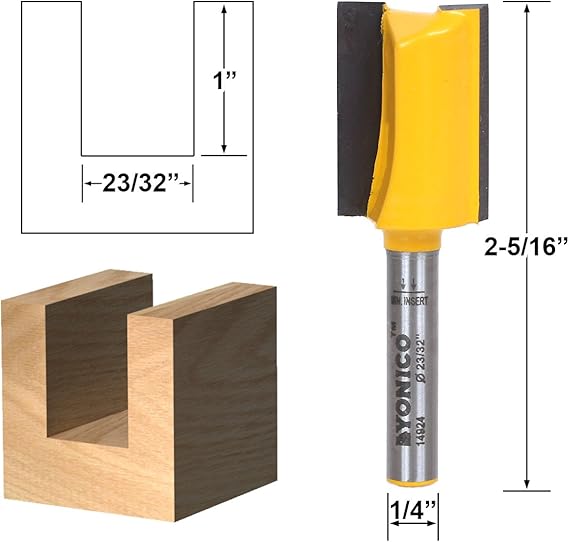 Amazon.com: Yonico 14924q 23/32-Inch Undersized Plywood Straight Dado ...