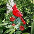 Amazon.com: Cardinal Decor Garden Stake,Solar Metal Yard Art Red ...