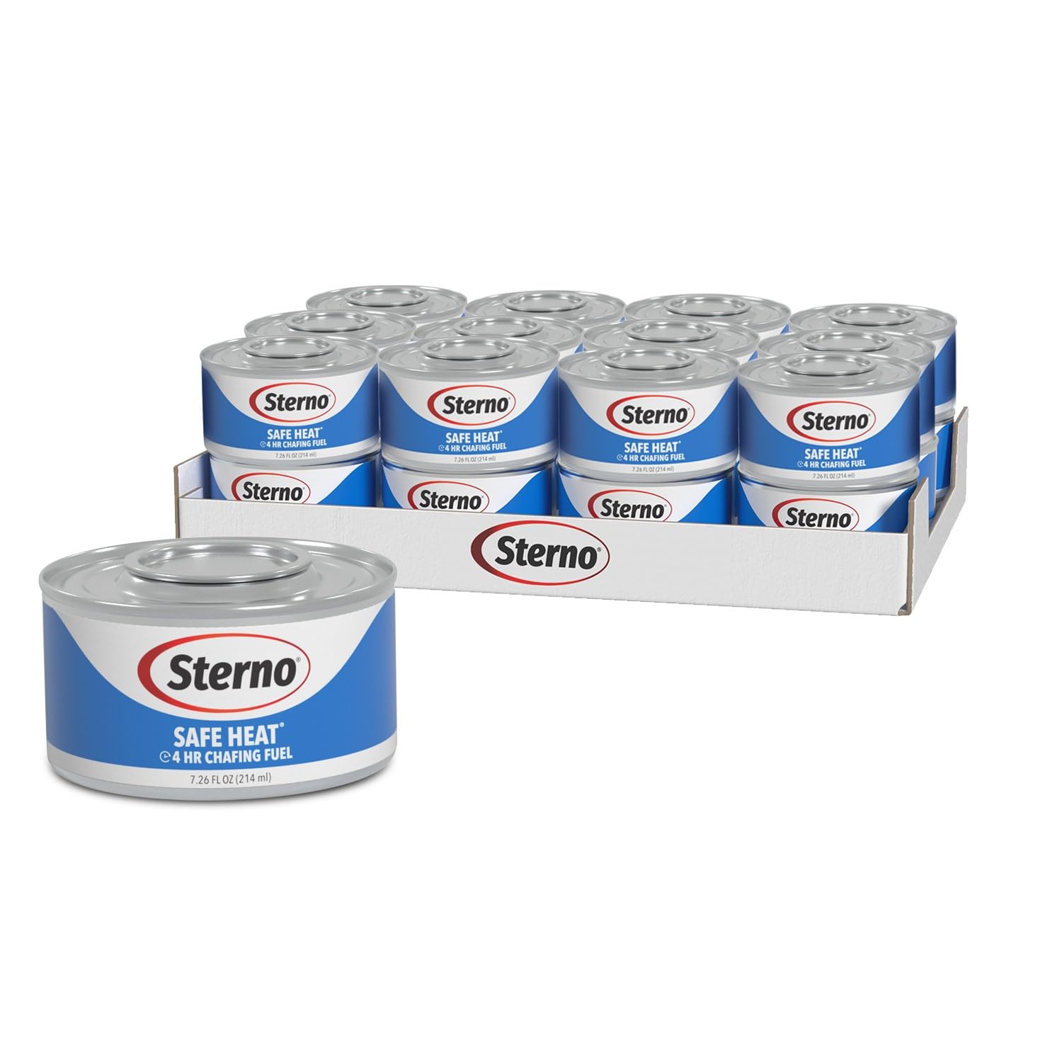 Sterno Fuel Cans - 4-Hour Burn, (24-Pack) Chafing Dish Fuel Can Burners ...