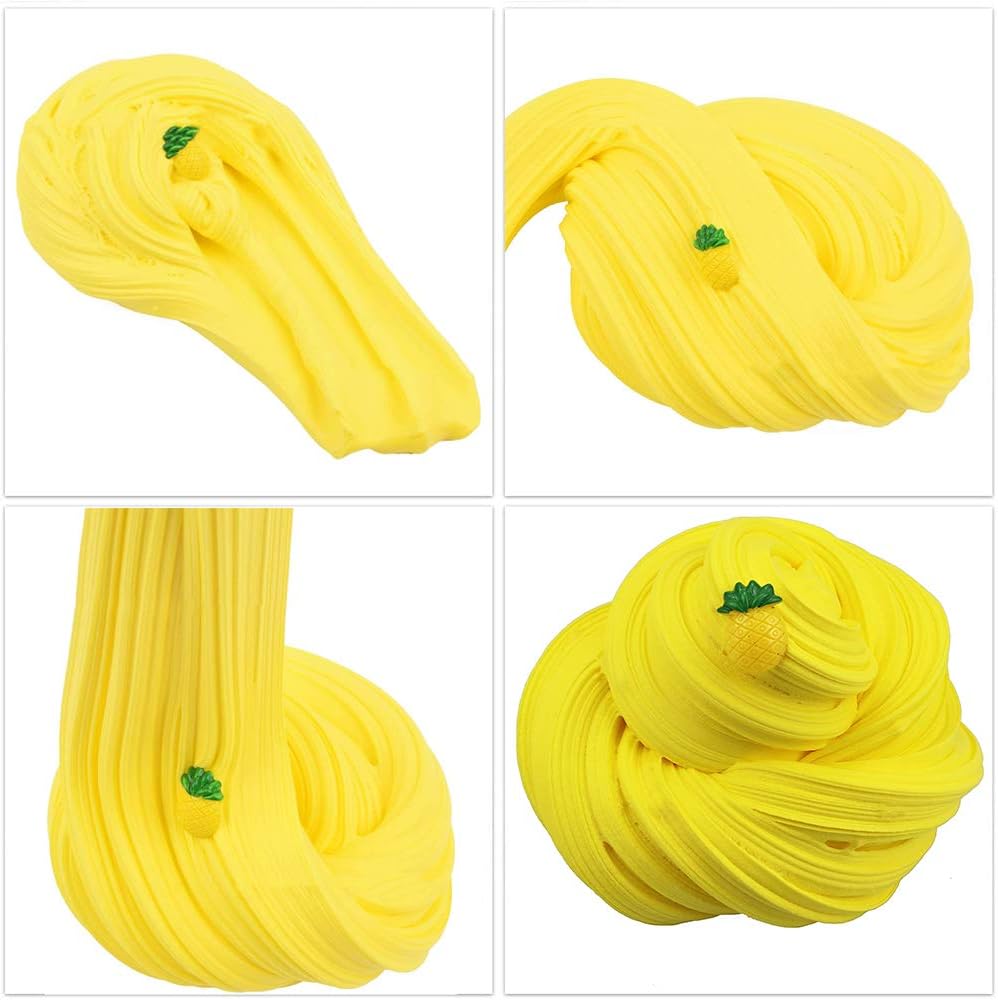 Fluffy Slime Putty Slime, BESTZY 4 Packs Soft Butter Slime Kit Stress ...