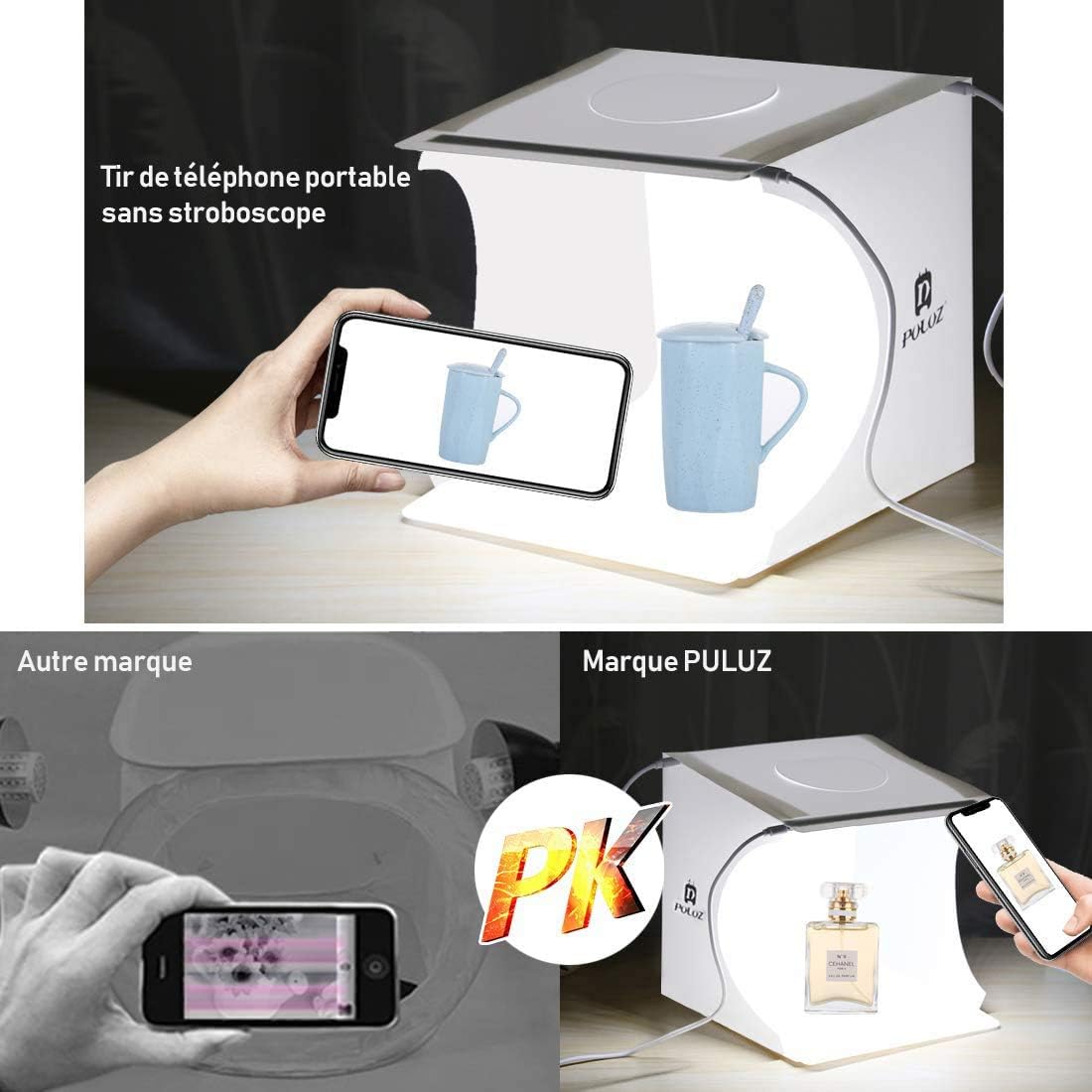 Portable Photography Studio Kit, Foldable Professional Mini Photo ...