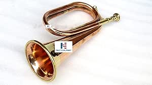 Amazon.com: Civil War Era Solid Copper Bugle US Military Cavalry Horn ...