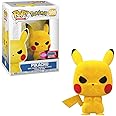 Amazon.com: Funko Pop! Games: Flocked Grumpy Pikachu 2020 NYCC ...