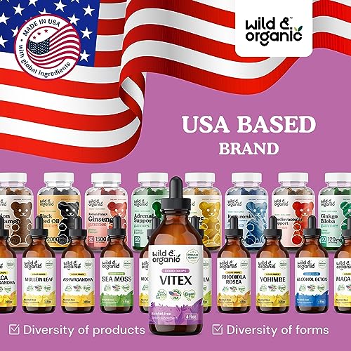 Vitex Supplement for Women - Organic Chasteberry Tincture - Vegan ...