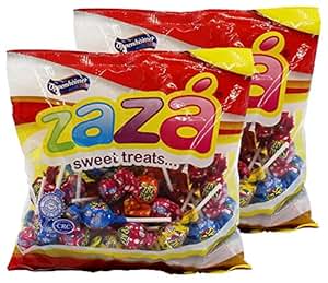 Amazon.com : Zaza Space Fizz Flavored Kosher Lollipops (Pack of 2 ...