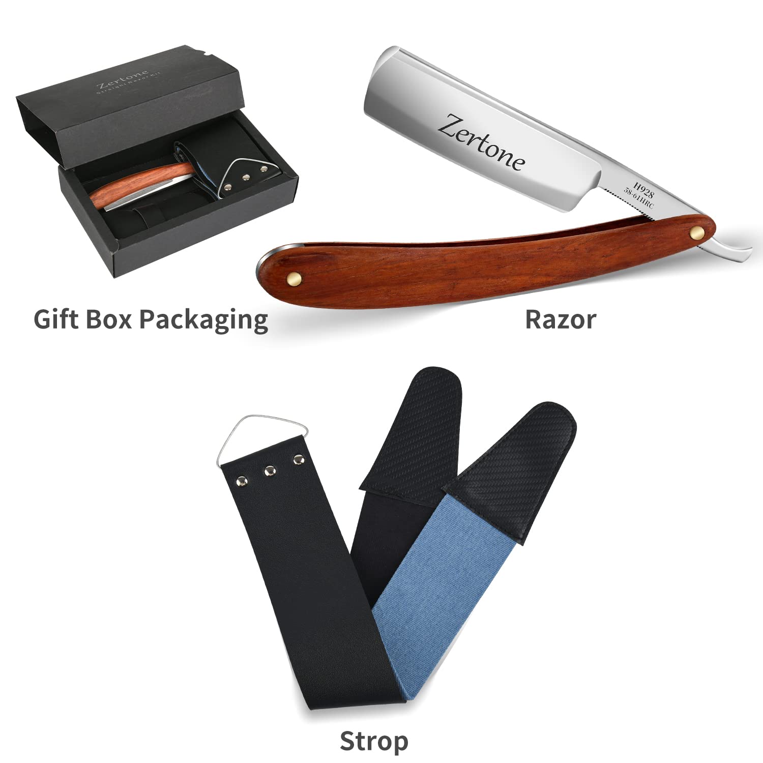 Mua Zertone Straight Razors for Men Kit with Strop - Straight Edge ...