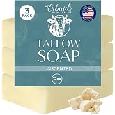 Amazon.com : Beef Tallow Soap Bar – All Natural Grass Fed Tallow Soap ...