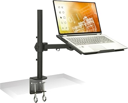 Mount-It! Laptop Notebook Desk Mount Stand with Full Motion Height ...