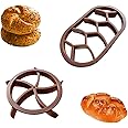 Amazon.com: Newmemo Bread Dough Press Mold Set Bread Cutters Baking ...