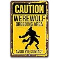 Amazon.com: Werewolf Sign, Werewolf Breeding Area, Werewolf Gift, Urban ...