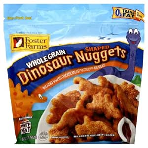 Amazon.com : Foster Farms, Whole Grain Dinosaur Shaped Nugget, Fully ...