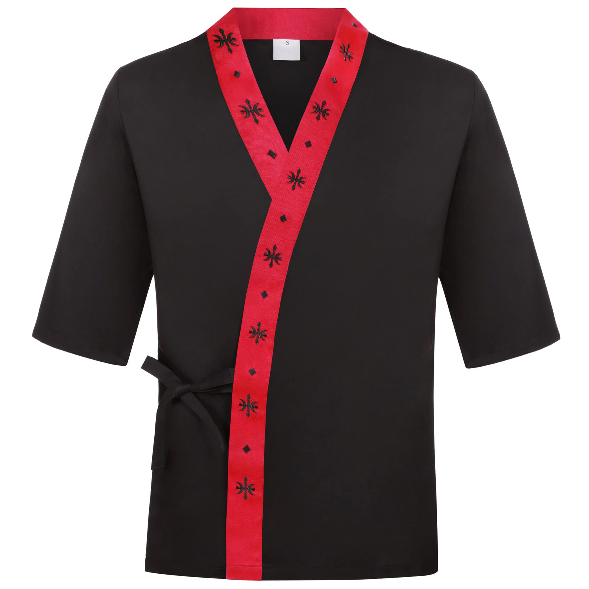 Mua Flammegrill 3/4 Sleeve Sushi Chef Coat Black Japanese Chef Jacket ...