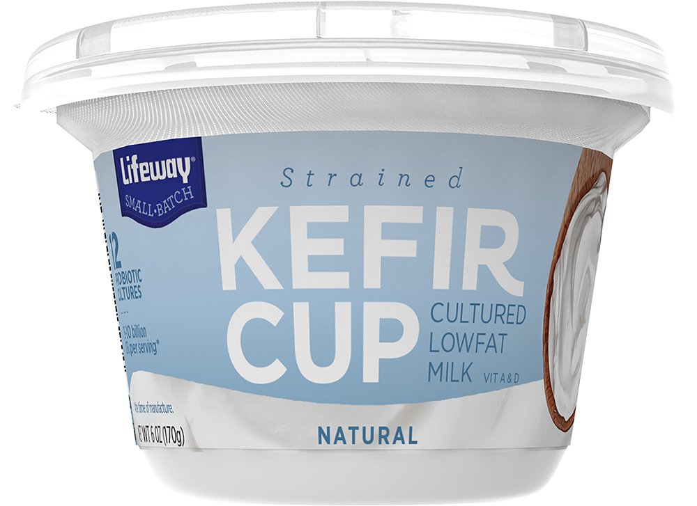 Lifeway Kefir Cup, Natural, 6 Ounce, 17g Protein, 12 Live Active ...