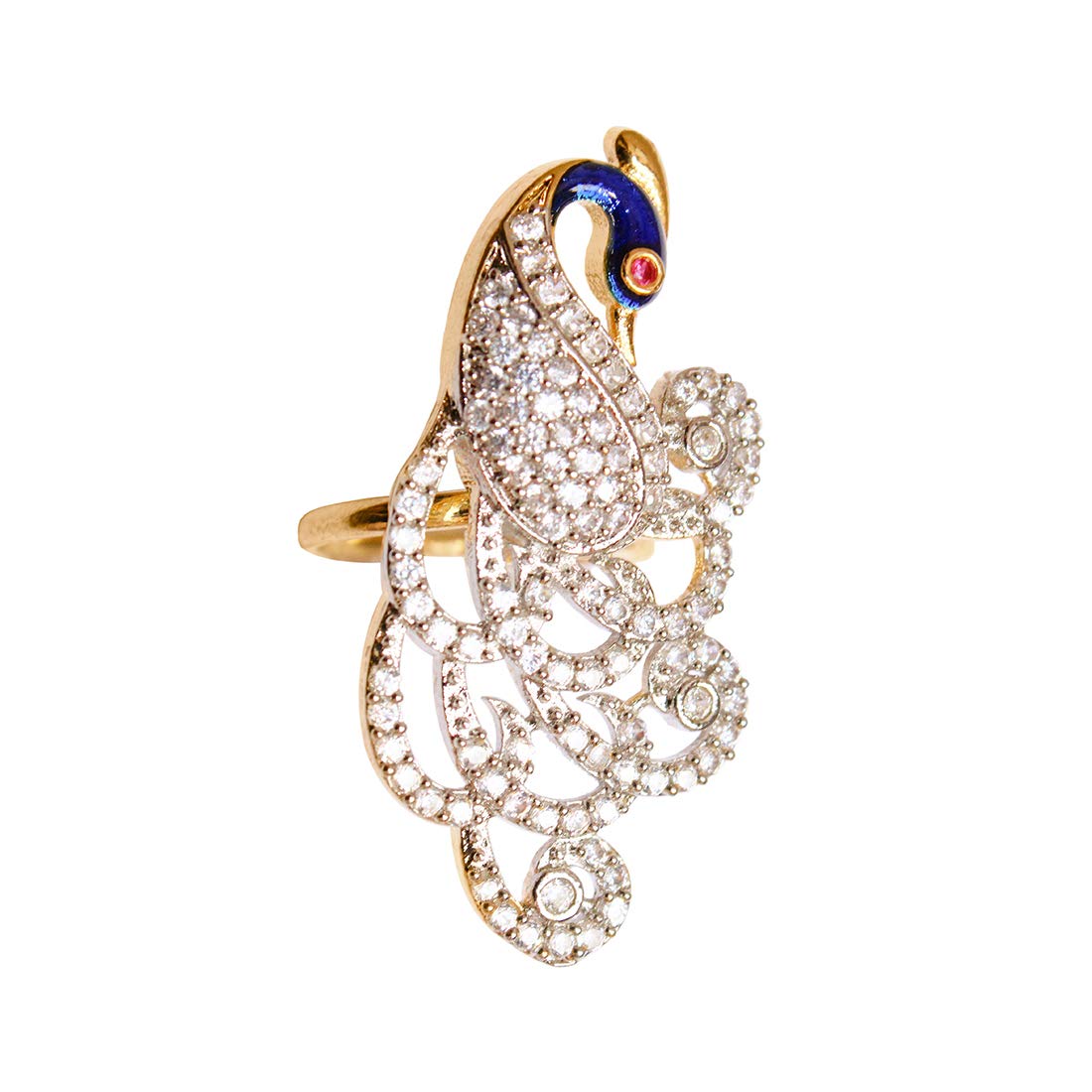Buy Beautiful Gold Plated Peacock Ring for Women & Girls at Amazon.in