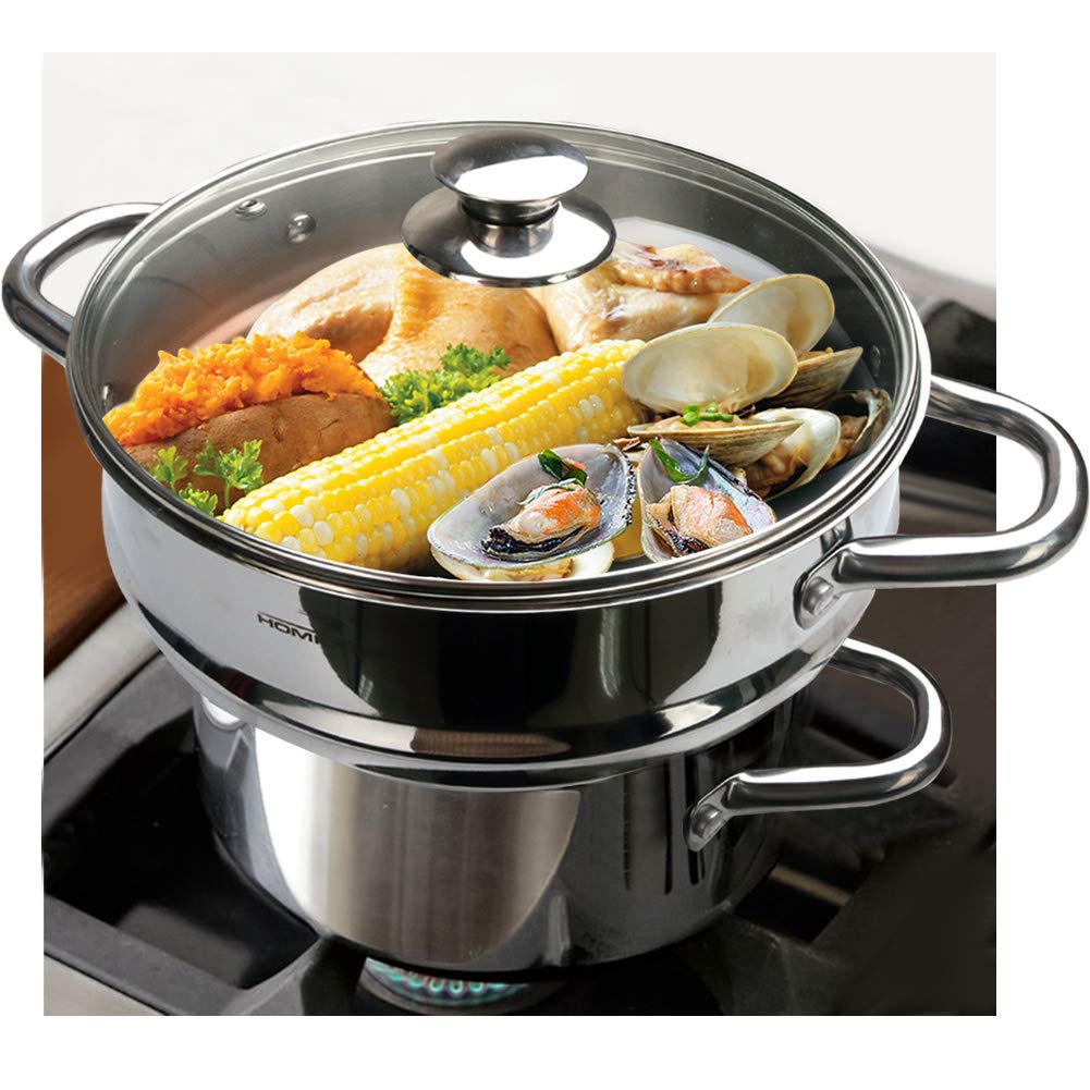 Mua HOMICHEF 3 PCS Whole Food Steamer Set - Nickel Free Stainless Steel ...