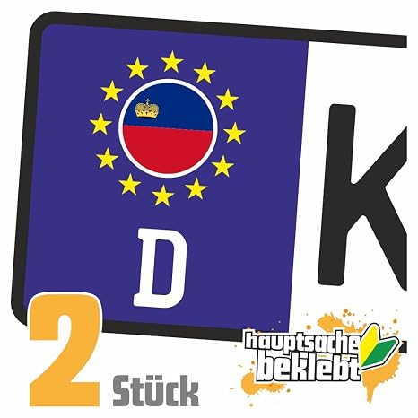 Liechtenstein Kennzeichen Aufkleber Sticker Nummernschild Land Country ...