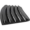 Amazon.com: IKON MOTORSPORTS Window Louver Compatible with 2008-2023 Dodge Challenger, Unpainted ...