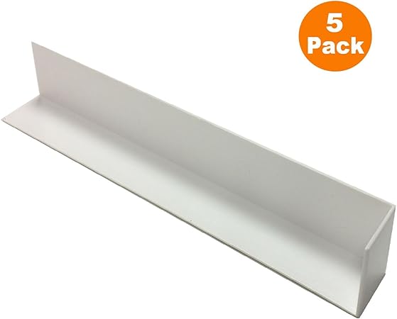5 x UPVC Plastic Fascia Board Corner Joints White 300mm Square Edge ...