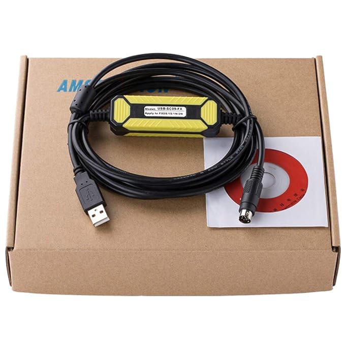 1pack USB-SC09-FX for Mitsubishi PLC Programming Cable FX0N FX1N FX2N FX0S FX1S FX3U FX3G Series ...