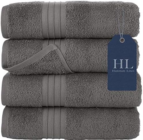 Hammam Linen Ultra Soft Turkish Bath Towels 4 Piece - (27 x 52 inches ...