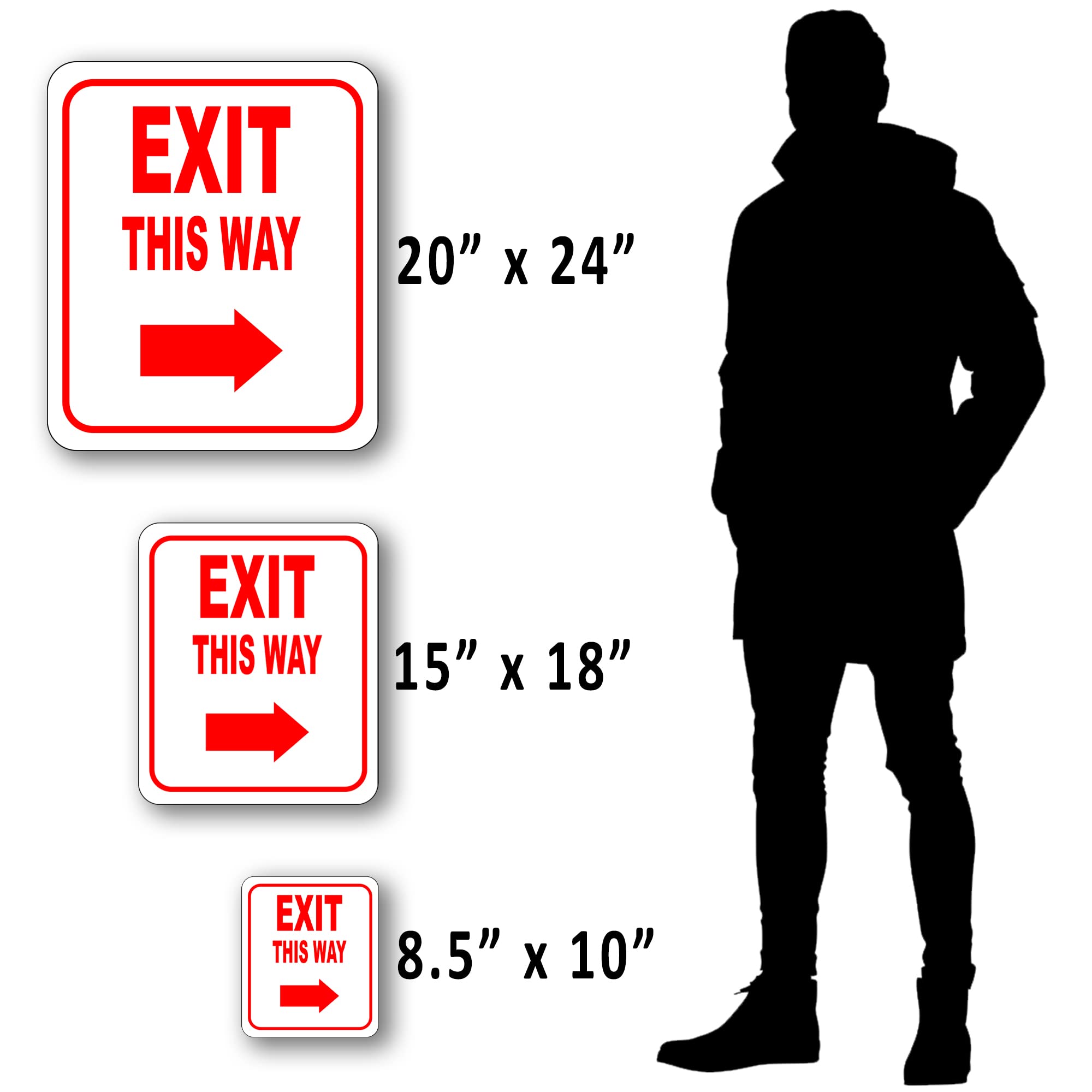 Mua Exit This Way - Right Arrow Sign - Direction for Exit Sign ...