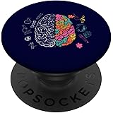 Amazon.com: Artistic Colorful Human Brain Science Nerd Scientist ...