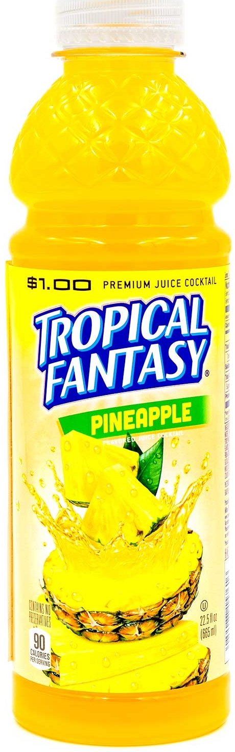 Amazon.com : Tropical Fantasy Pineapple Juice Cocktail, 22.5 Ounce ...